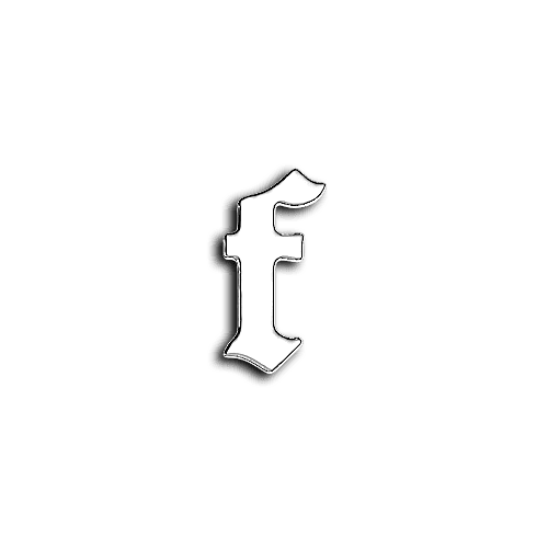 F alphabet letters tooth gems | ISIS n GOLD
