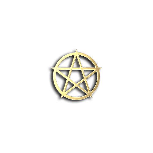 Pentacle Halloween Edition tooth gems © ISISNGOLD - Isis&gold